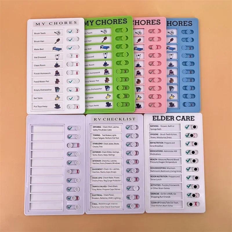 Jual Multi-purpose Checklist Memo Board Reusable My Chores Checklist Board for RV Home Wall ...