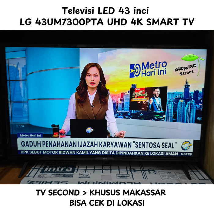 Jual Televisi LED 43" 43 inci LG 43UM7300PTA UHD 4K SMART TV 43UM7300 ...