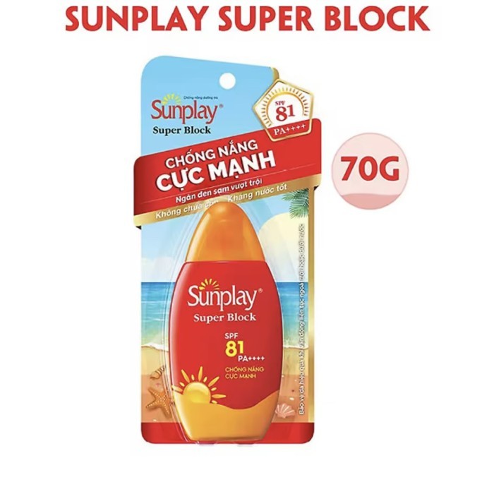 Jual Sunplay super strong milk sunscreen Sunplay Super Block SPF 81, PA ...