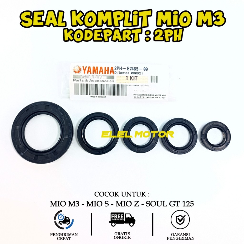 Jual Seal Sil Komplit Mesin Motor Yamaha Mio M3 Z S Soul GT 125 Cvt Kit Pully Pulley Old 2PH ...