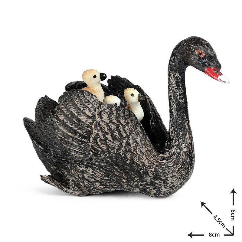 Jual Simulation Cute Poultry Farm Animals Model Duck Goose Swan Hen ...