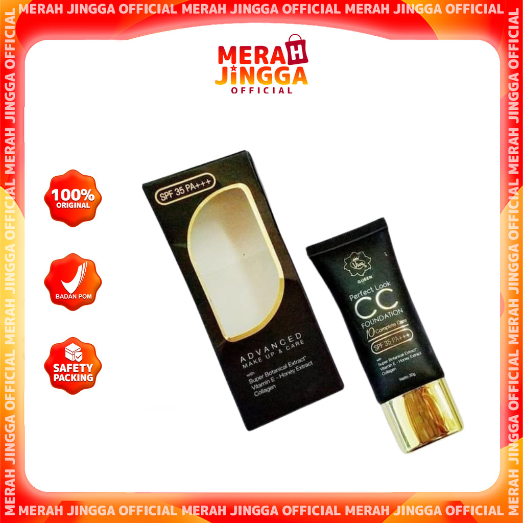 Jual Viva Queen Perfect Look CC Foundation SPF 35 - 30gr | Merah Jingga ...