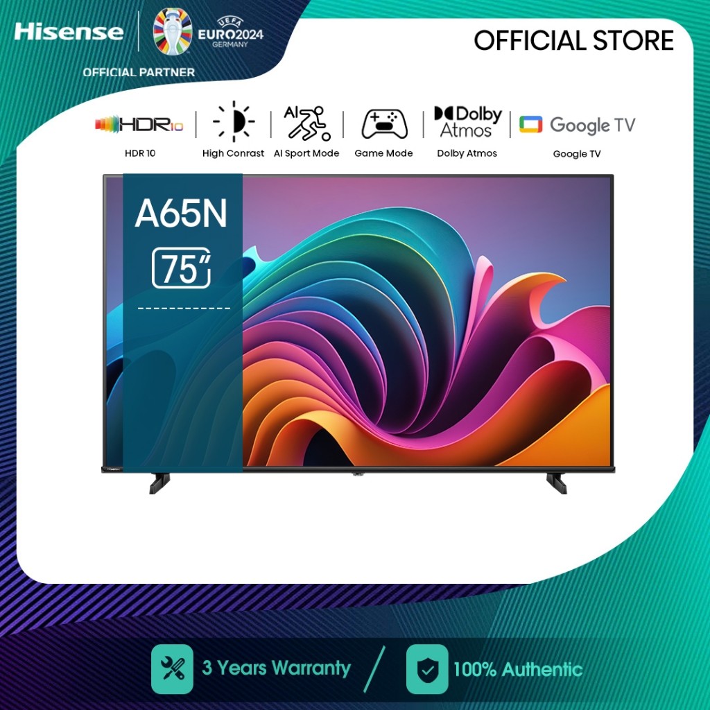 Jual Hisense 75 Inch Smart TV Google 4K UHD HDR10 Dolby Vision Atmos ...