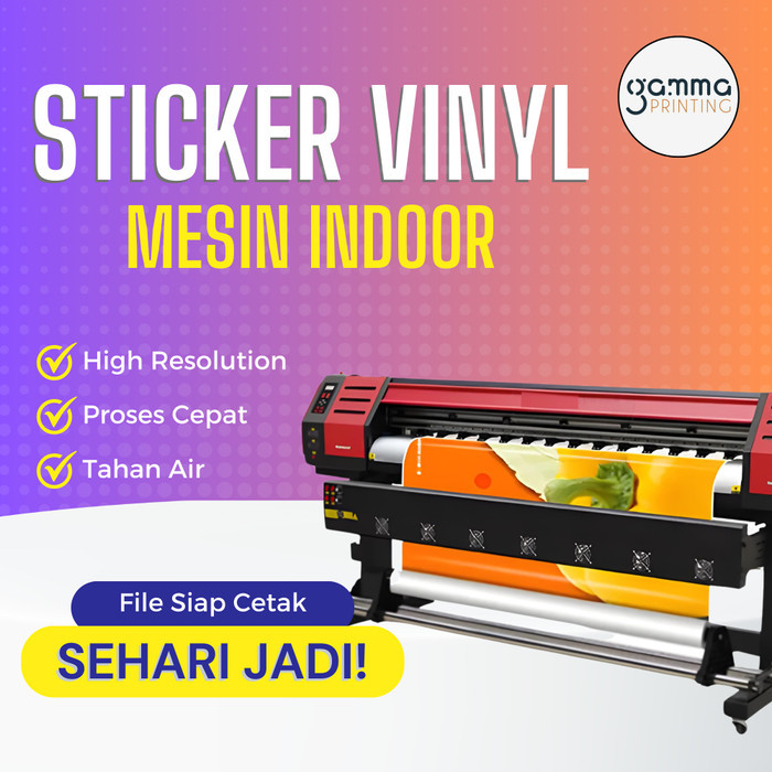 Jual Cetak Stiker Vinyl Meteran Digital Print Indoor / Print Sticker ...