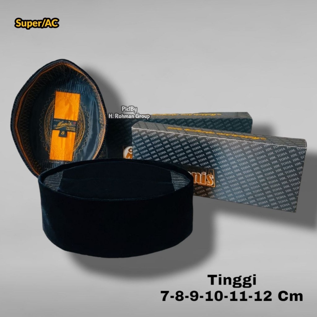 Jual Topi Songkok Peci Manis Model Terbaru Full AC Silang - Toha ...