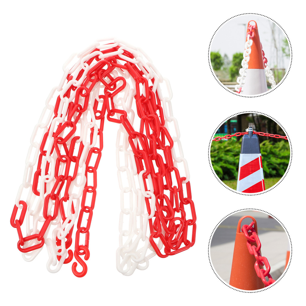 Jual 5 M Isolation Plastic Chain Construction Safety Driveway Garage Pp ...