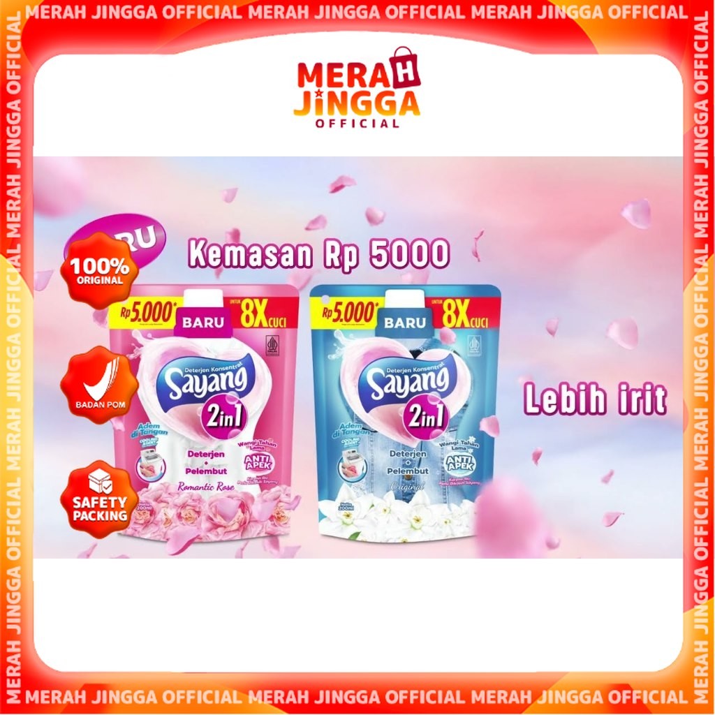 Jual Sayang Liquid 2in1 Detergent Pelembut Deterjen Konsentrat Cair ...