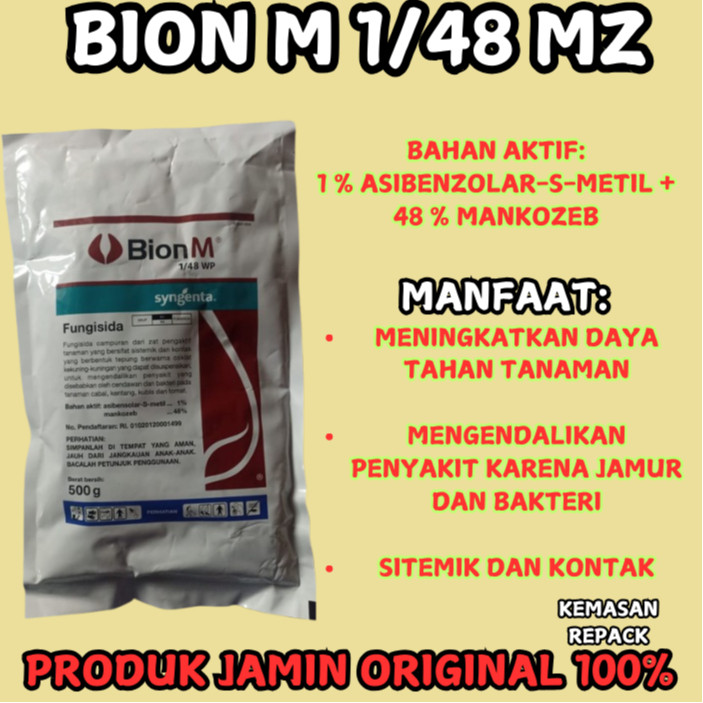 Jual BION M 25 Gram / BION M 1/48MZ FUNGISIDA SISTEMIK MANKOZEB OBAT ...