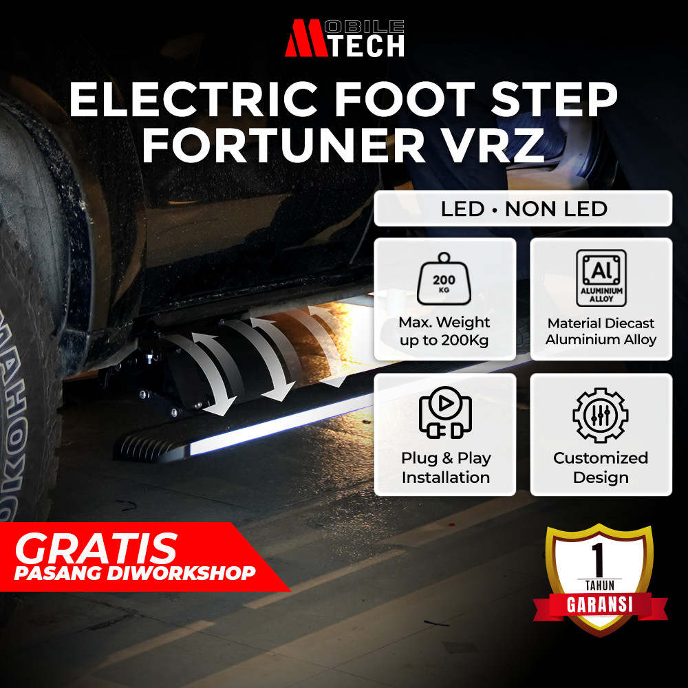 Jual Electric Footstep LED New Fortuner Mobiletech | Shopee Indonesia