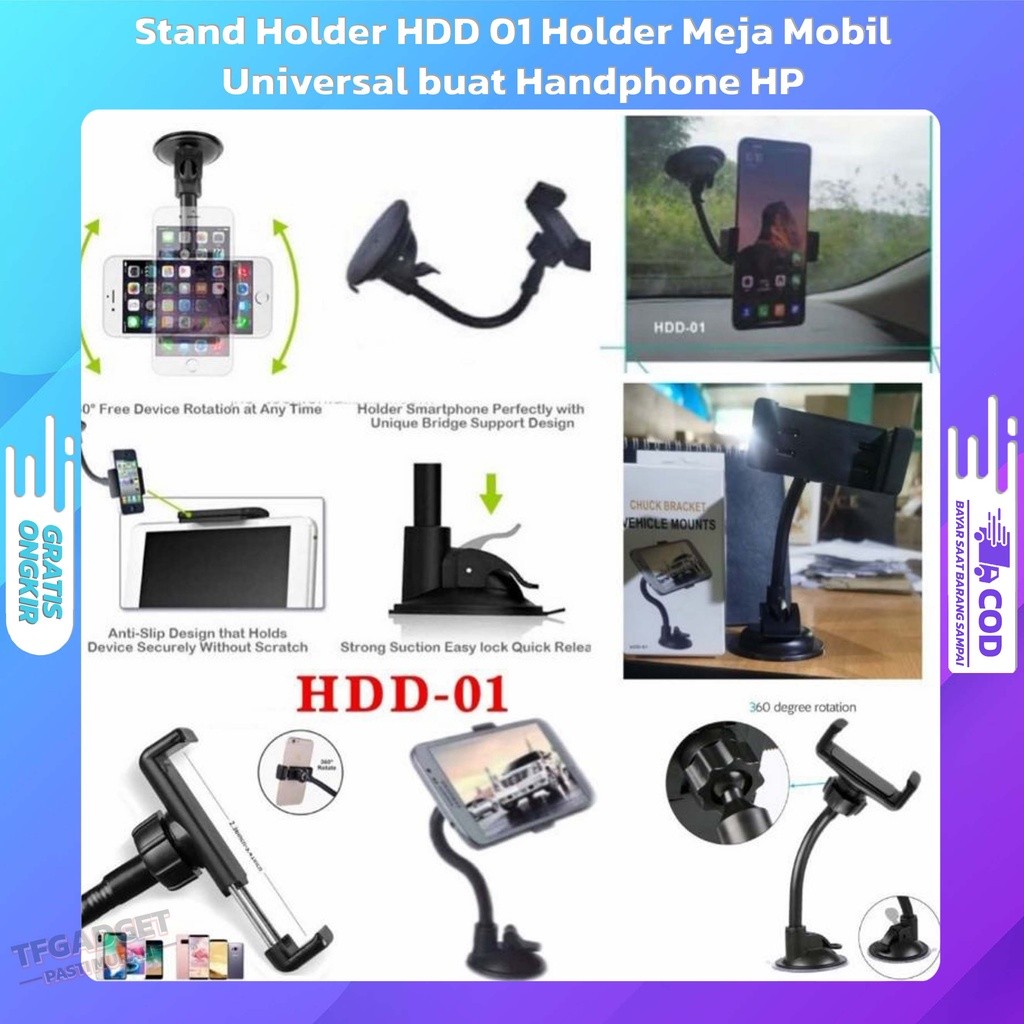 Jual Stand Holder HDD 01 Holder Meja Mobil Universal buat Handphone HP ...