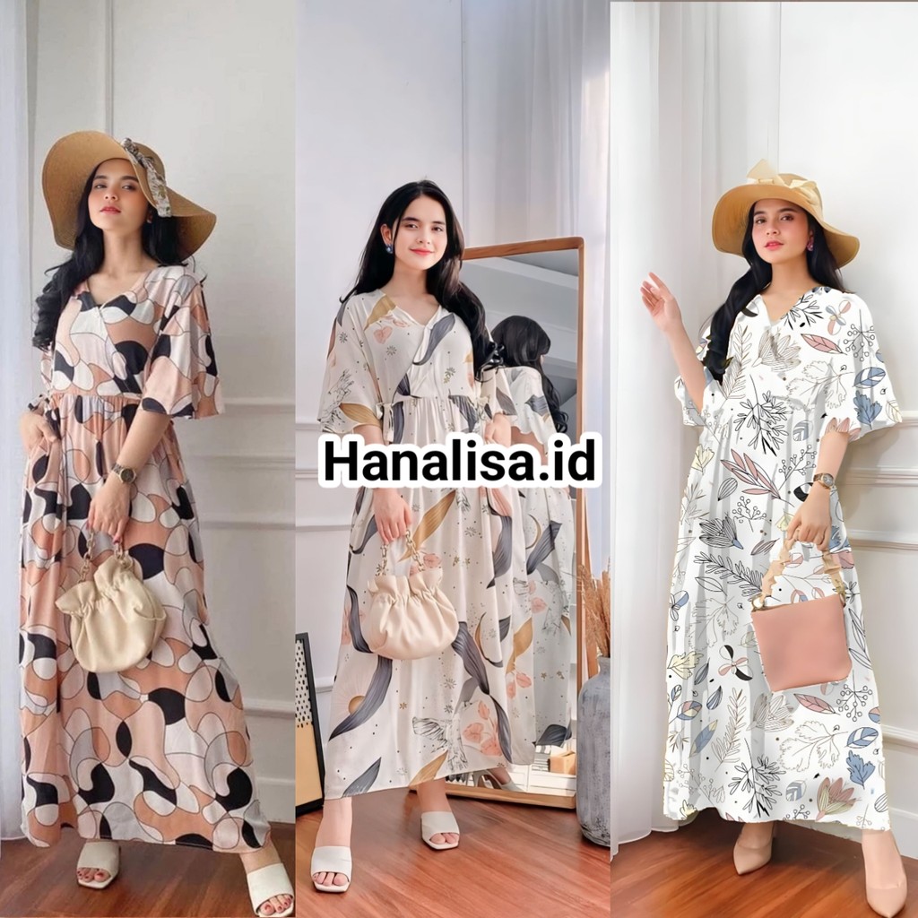 Jual Longdress Bahan Rayon Adem Halus Ld120 Daster Viral Kekinian Daster Baru Rayon Motif ...