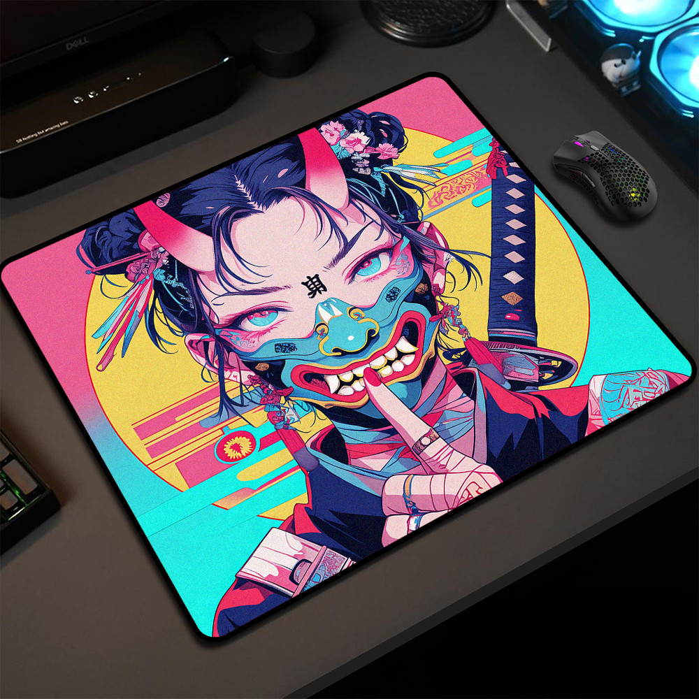 Jual Non-Slip Locking Edge Gaming Mousepad Anime Girls Rubber Computer ...