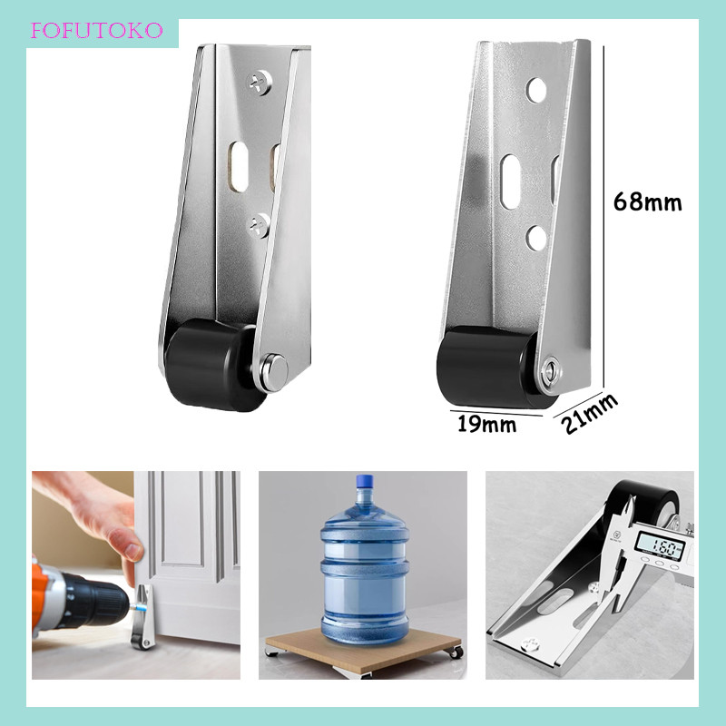 Jual 4 PCS Meja Portable Roller Sliding Door Bottom Wheel / Katrol ...