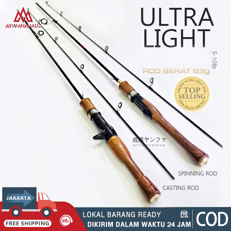 Jual Joran Pancing JR06 Spinning & Bait Casting Carbon Solid Horse ...