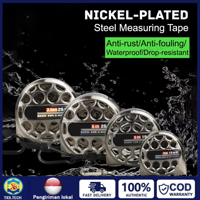 Jual Alat Ukur Meteran Roll 3m/5m/7.5m Panjang Stainless Tebal/Meteran ...