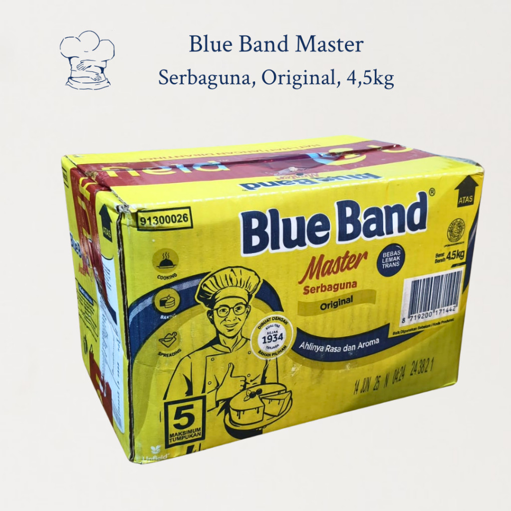 Jual Blue Band Master Original 4,5 Kg – Margarin Serbaguna Blueband ...