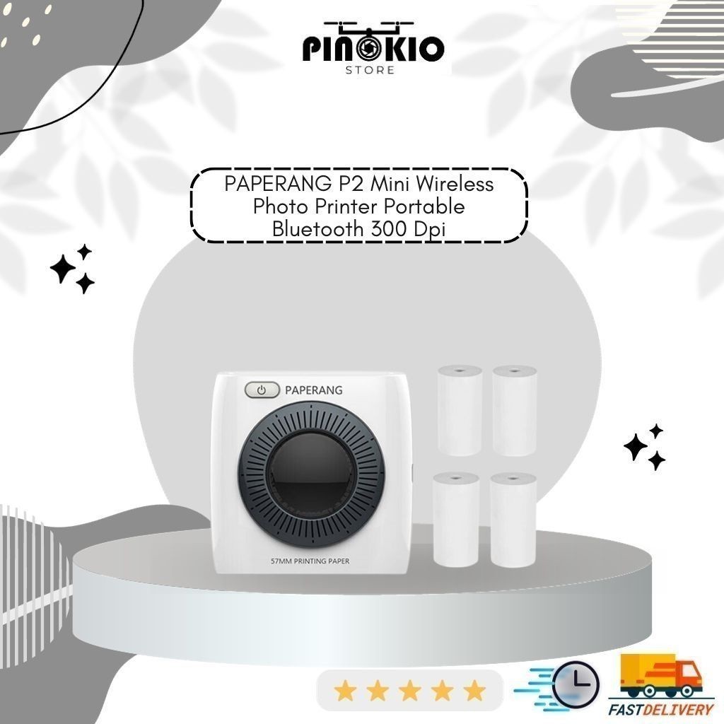 Jual 490 PAPERANG P2 Mini Wireless Photo Printer Portable Bluetooth 300 ...