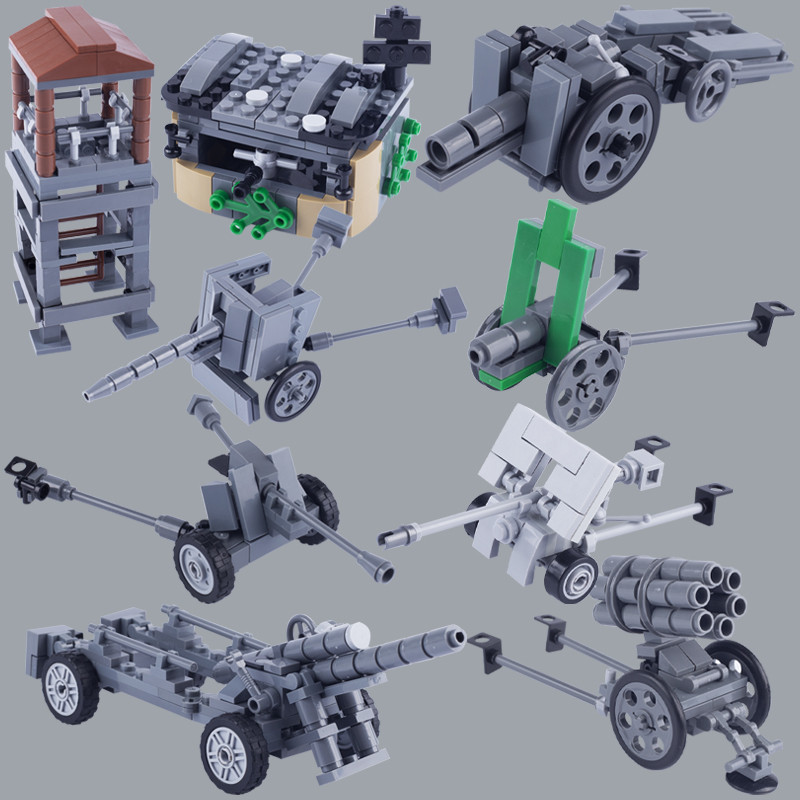 Jual WW2 German Military Antitank Gun Building Blocks Army Soldier ...