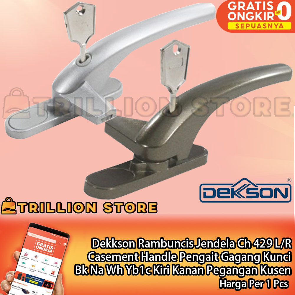 Jual Dekkson Rambuncis Pengunci Jendela Casemen Window Ch 429 Lock L/R ...