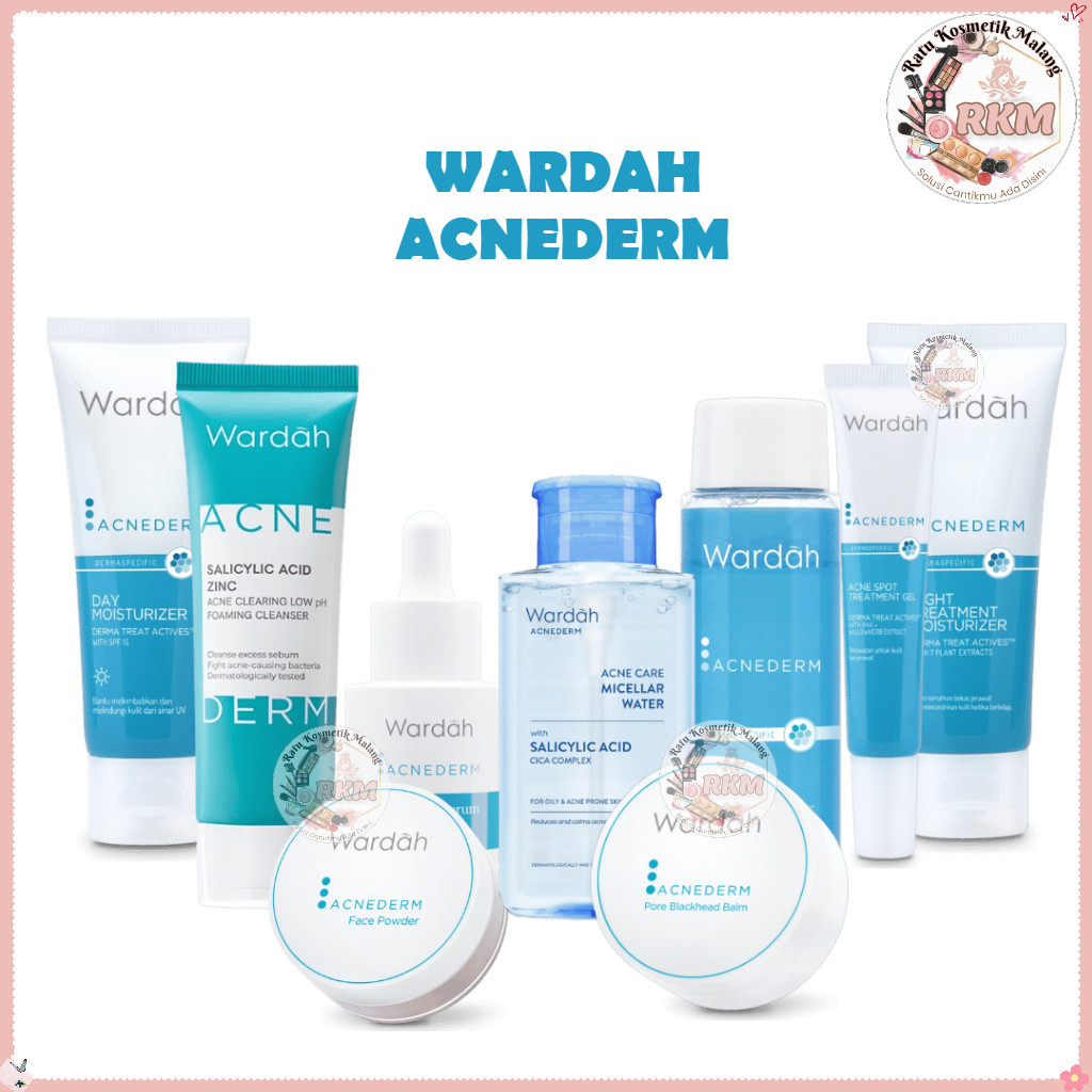 Jual WARDAH Acnederm Acne Care | Serum Cleanser Toner Day Night Cream ...