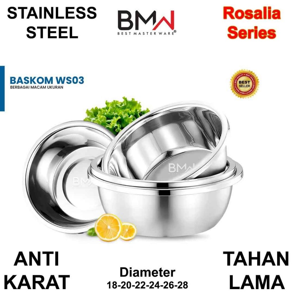 Jual Baskom Stainless BMW Rosalia Bascom Stainles Steel Tebal Anti ...