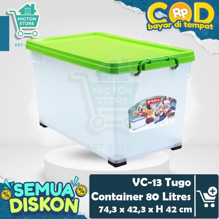 Jual HOMTON Lion Star VC-13 Tugo Container 80 Liter Kontainer Storage ...