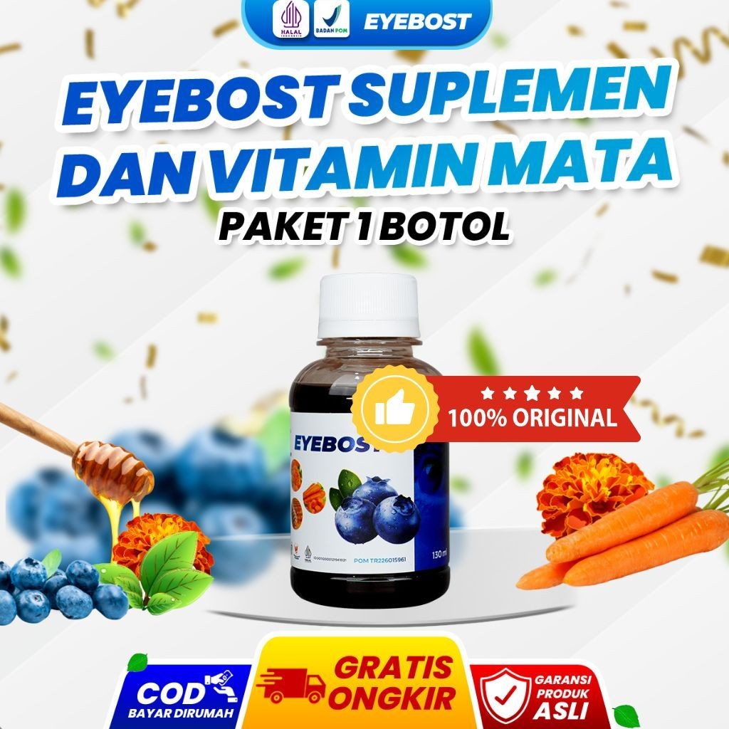 Jual Eyebost Vitamin Mata Original Obat Minus Rabun Aybos Saraf Mata Ampuh Aman Eybos Katarak ...