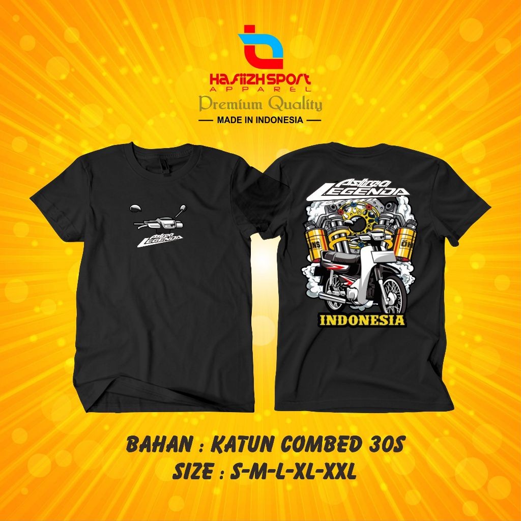 Jual KAOS BAJU MOTOR HONDA ASTREA LEGENDA V.2 BAHAN PREMIUM | Shopee Indonesia