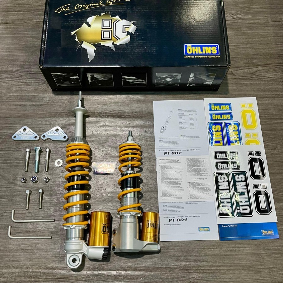 Jual Shock Tabung OHLINS PI Series Front & Rear Vespa Sprint Primavera ...