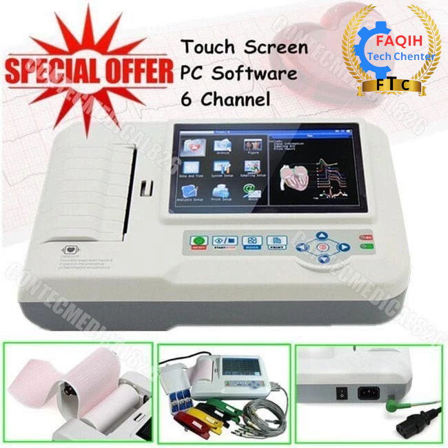 Jual Electrocardiograph CONTEC ECG600G Thermal ECG EKG Electrocardiogram | Shopee Indonesia