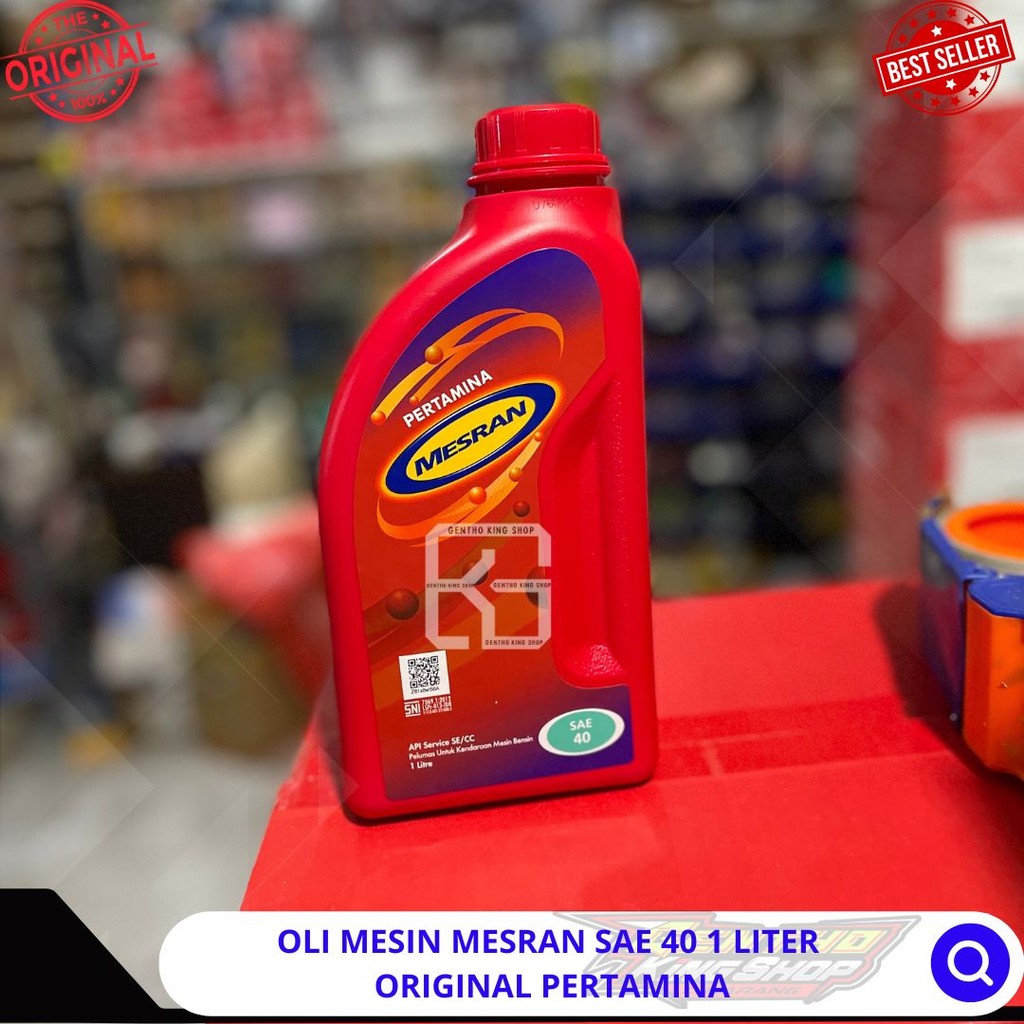 Jual OLI MESIN MESRAN SAE 40 1 LITER ORIGINAL PERTAMINA | Shopee Indonesia