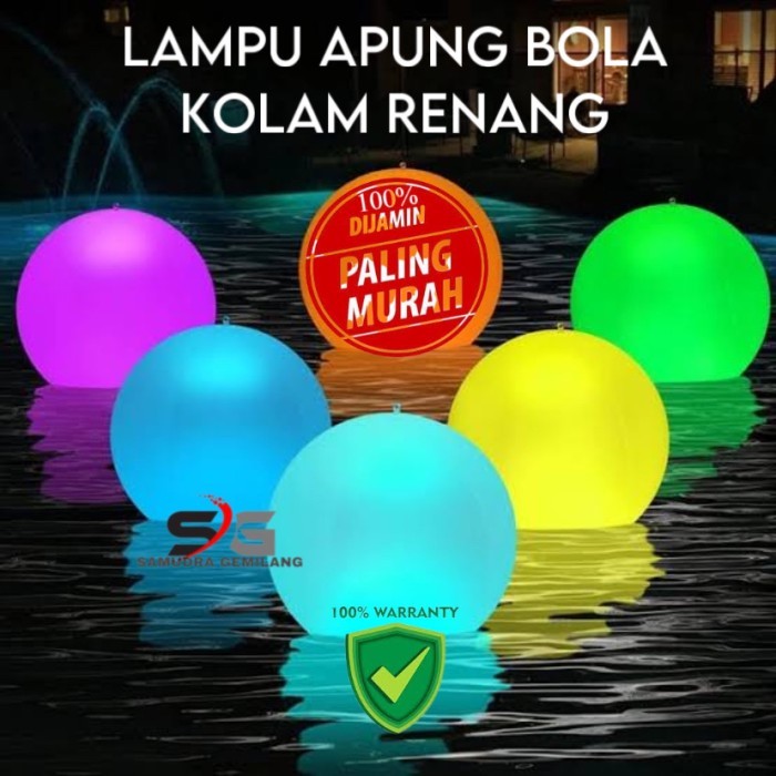 Jual Lampu Apung Kolam Renang LED Remo Bola Kolam Renang Ball Fenpi ...