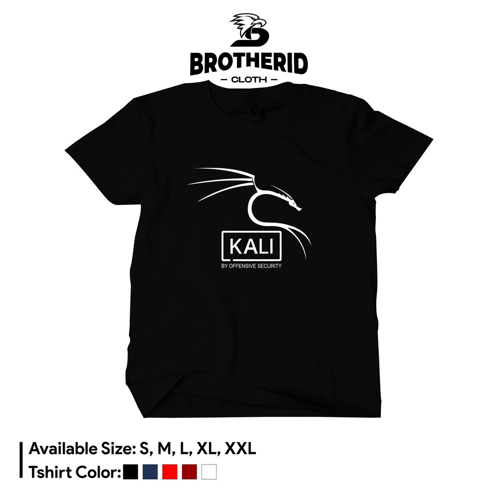 Jual Kaos Kali Linux Baju Distro IT Programmer Web Geek Combed 30s ...