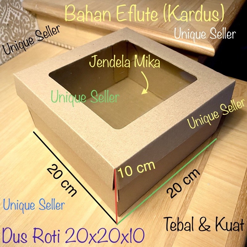 Jual Dus Kotak Box Hampers 20x20x10 EFLUTE JENDELA MIKA / Dus Kotak Box ...