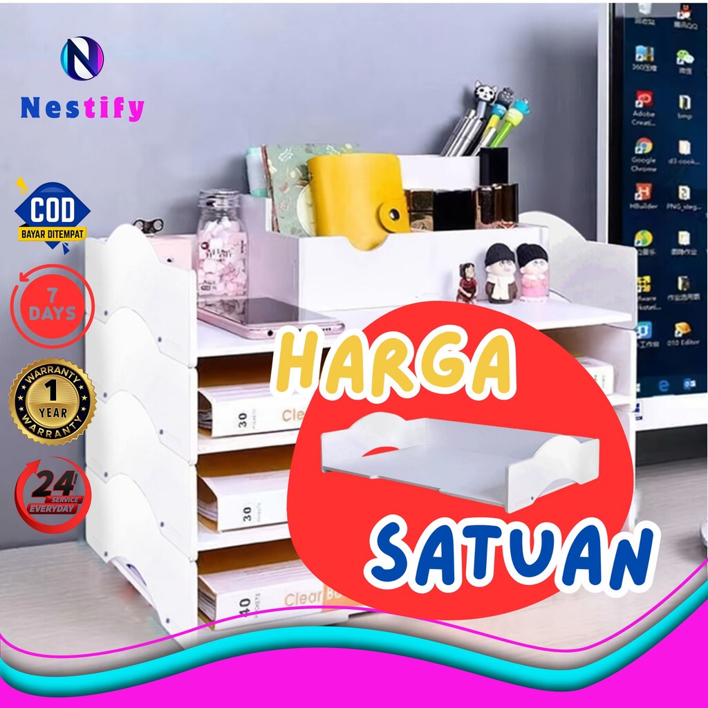 Jual Nestify - Organizer Tempat File Untuk Kertas HVS Rak Folder ...