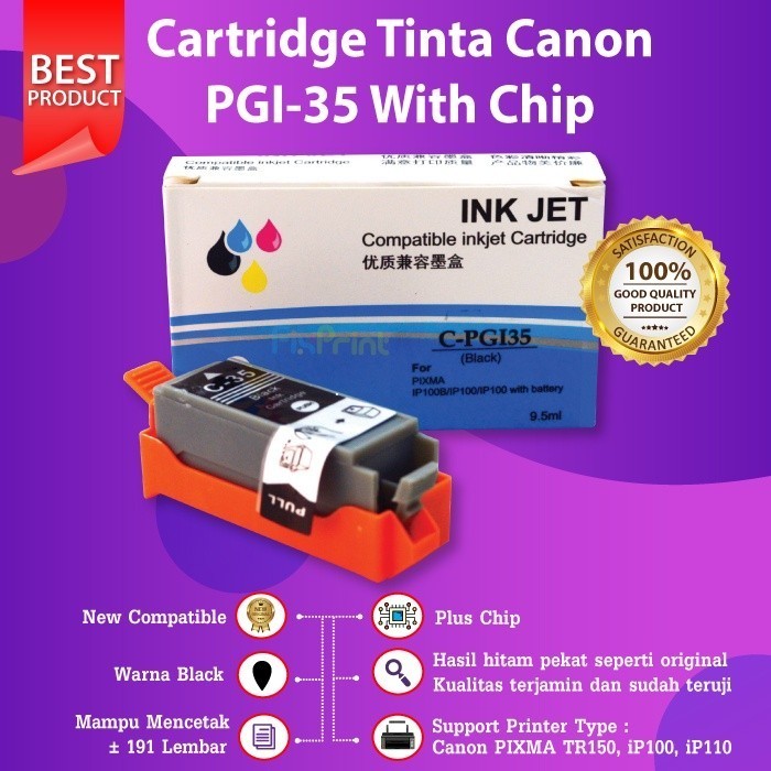 Jual FixPrint Ink Cartridge Compatible PGI35 Black / CLI36 Color Tinta ...