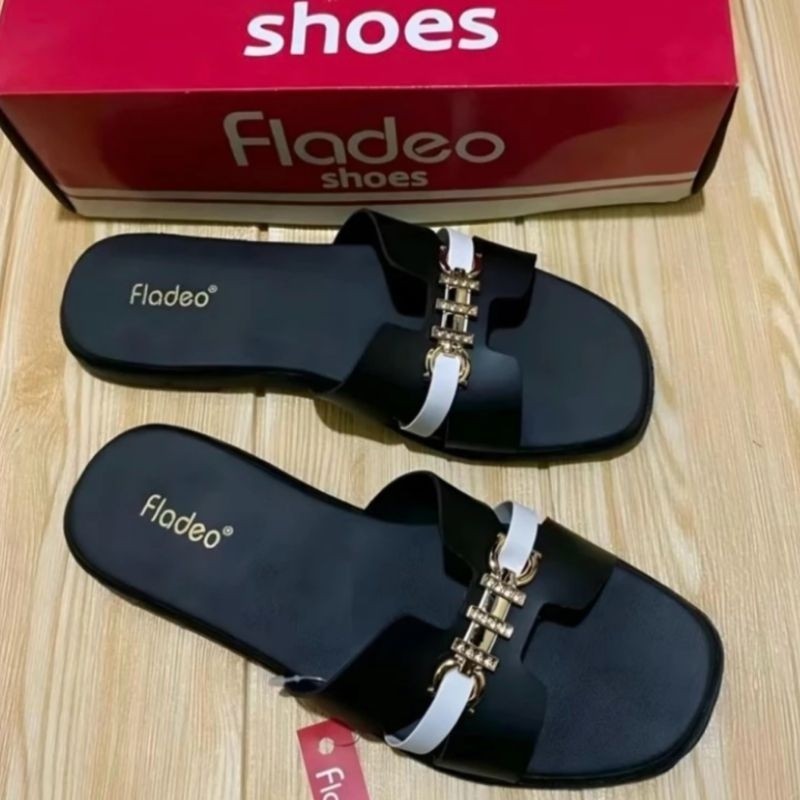 Jual Sendal slop flat gesper wanita trend terbaru 36-40 | Shopee Indonesia