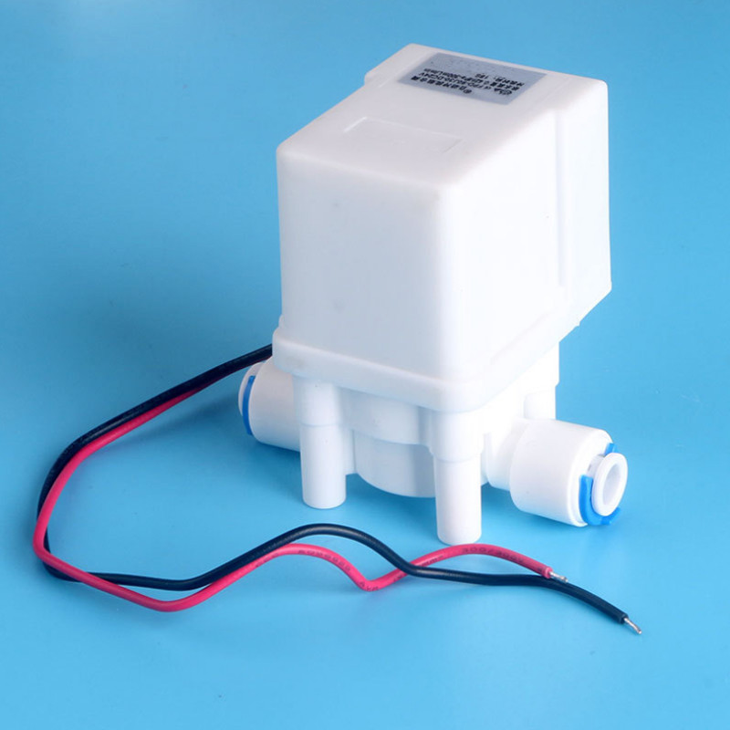 Jual Water Purifier Solenoid Valve 1/4" 6.5mm Quick Connect DC24V 300cc 18s Automatic Flushing ...