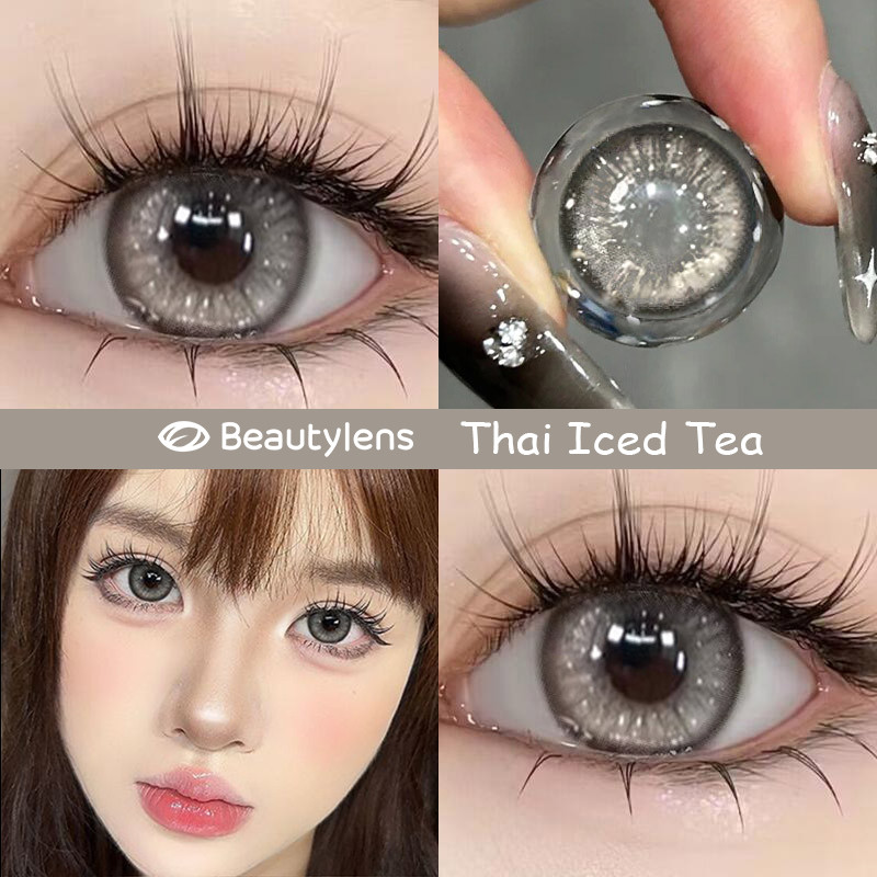 Jual Beauty Lens Softlens coklat dan abu-abu Lensa Berwarna Lensa mata ...