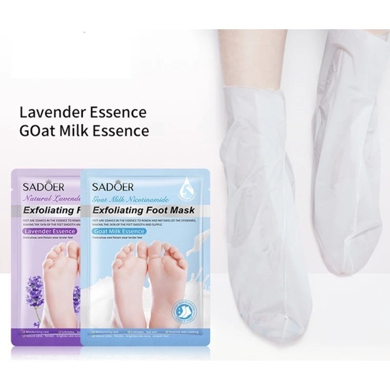 Jual Masker Kaki Efero Sadoer Foot Mask - LAVENDER | GOAT MILK | Shopee ...