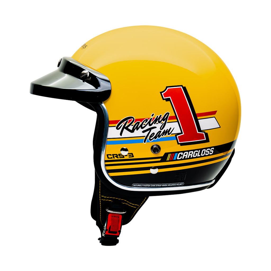 Jual Cargloss CFM 2 Nascar Series Retro Helm Half Face - Atlanta Yellow ...