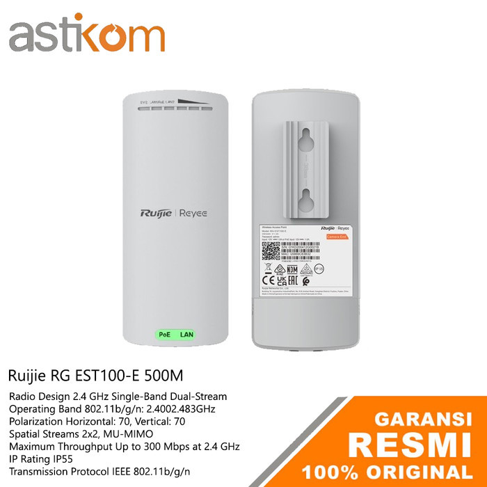 Jual Ruijie Reyee RG-EST100-E 2.4GHz Dual-stream 500m Wireless Bridge | Shopee Indonesia