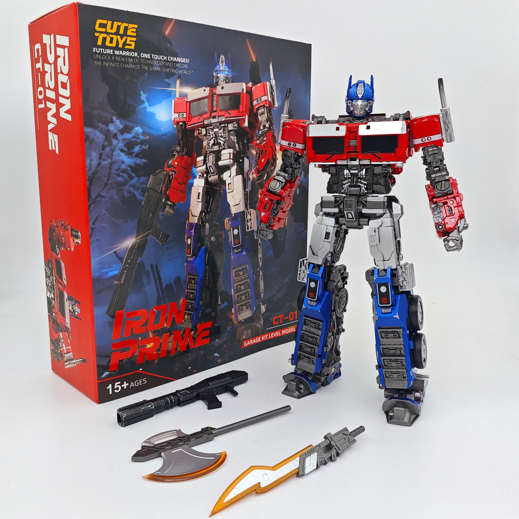 Jual Cute Toys Transformation CT01 CT-01 Iron Prime OP Mecha Future Warrior Action Figure 20cm ...