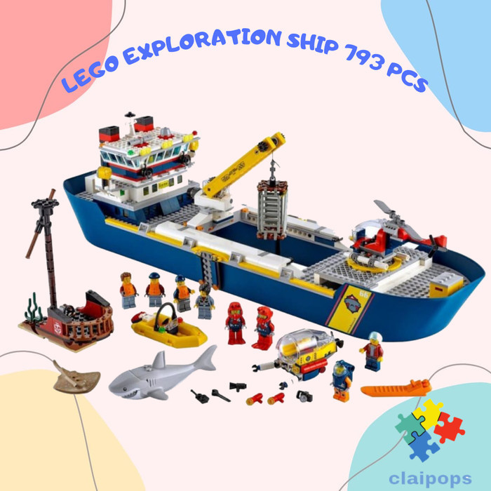 Jual Lego City Ocean Exploration Ship, lego kapal mengapung Floating ...