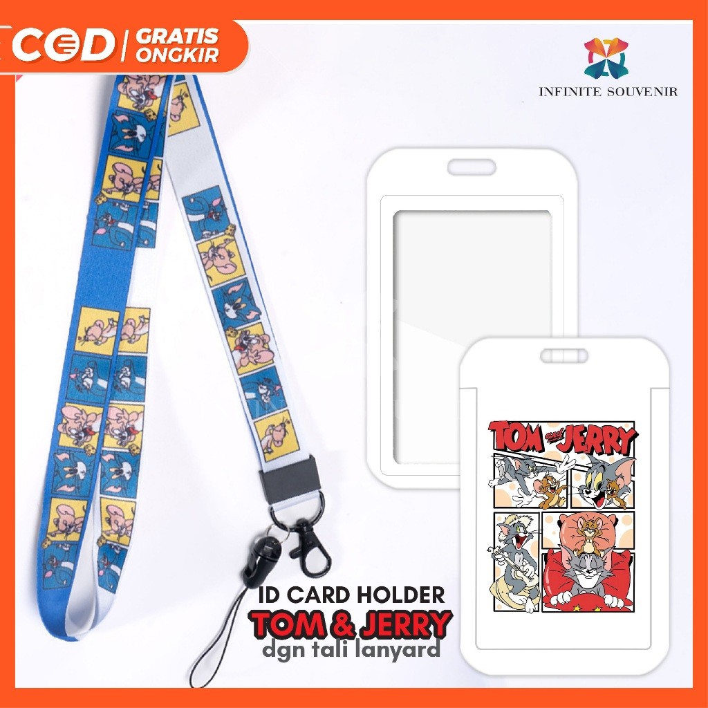 Jual [N004] Tom&Jerry/ Name Tag Card Holder Motif Karakter Tom / Jerry ...
