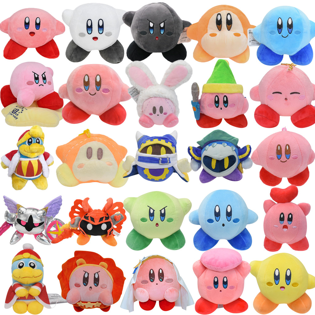 Jual Kirby Plush Toys Peluche Dolls Waddle Dee Sword Kirby Magolor Meta ...