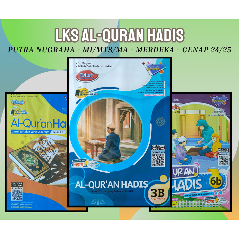 Jual Buku LKS AL QURAN HADIS Hikmah Fattah Fitrah Putra Nugraha MI MTS MA MAK Kelas 1 2 3 4 5 6 ...