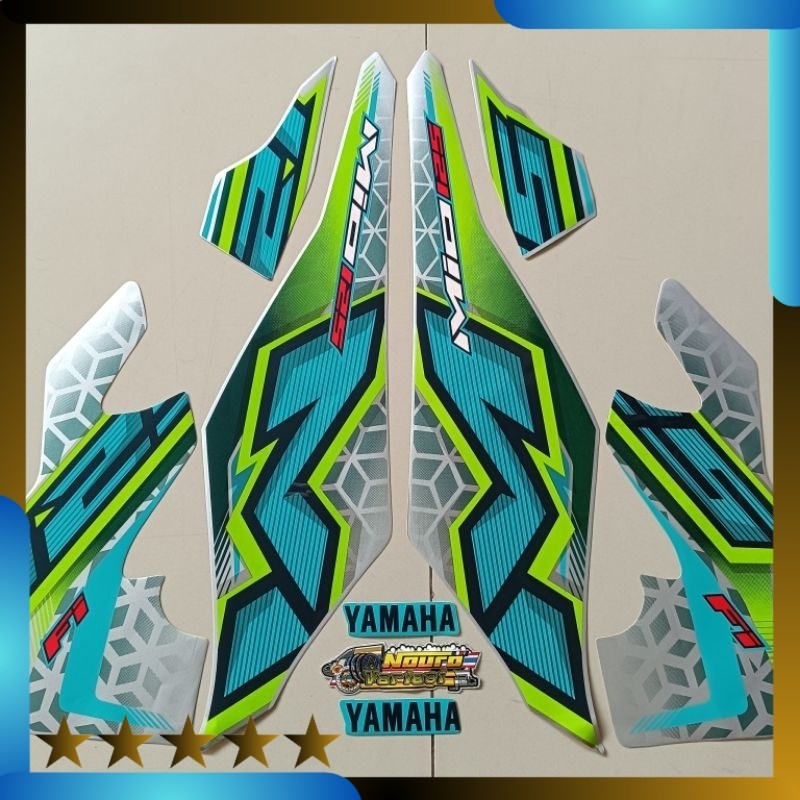 Jual Striping Yamaha Mio m3 125 mio125 2024 silver toska list body ...