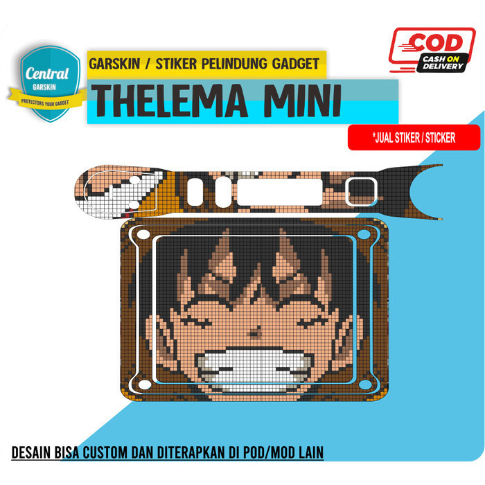 Jual Garskin TULANG THELEMA MINI sticker wrap - luffy - custom / req ...