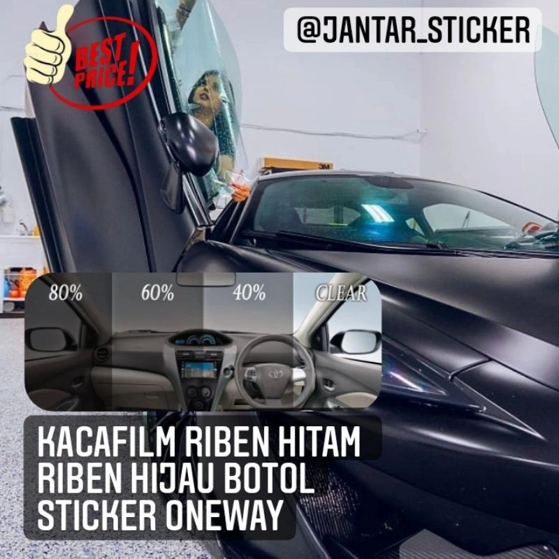 Jual kacafilm mobil hitam sticker kaca film riben hitam kacafilm hijau ...